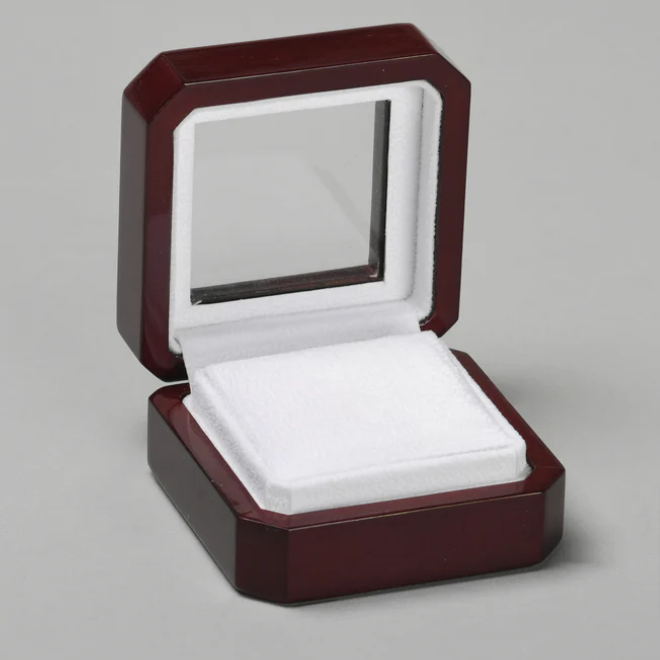Burgundy Loose Stone Box - Product - Montagne Custom Packaging