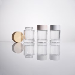 JG-H Straight Sided Glass Cosmetic Jars - Product Range - Rayuen Packaging