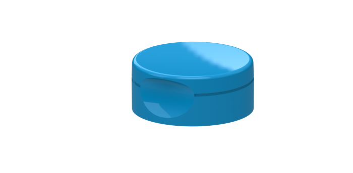 50mm Slimline Flip Top Tube Closures Snap On - Product - Berry Global
