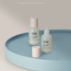PCR PE dropper bottle for VERSED Skincare - Brand Launch - SR Packaging